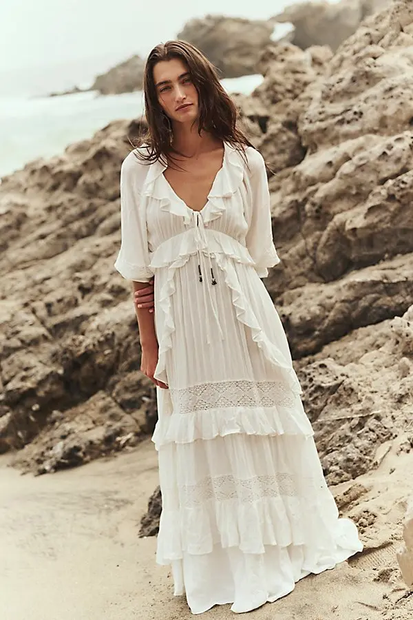 Free People Isobel Maxi Dress - Sugar Swizzle