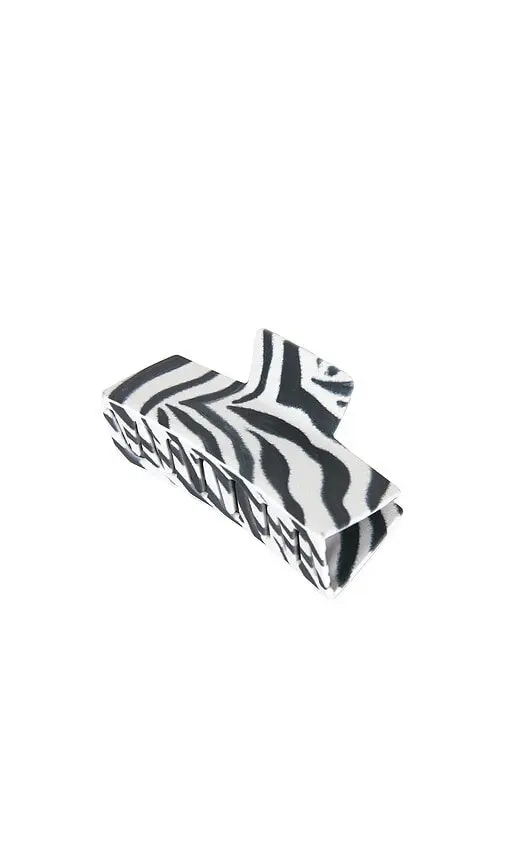 CASA CLARA Lara Hair Clip In Black & White - Zebra