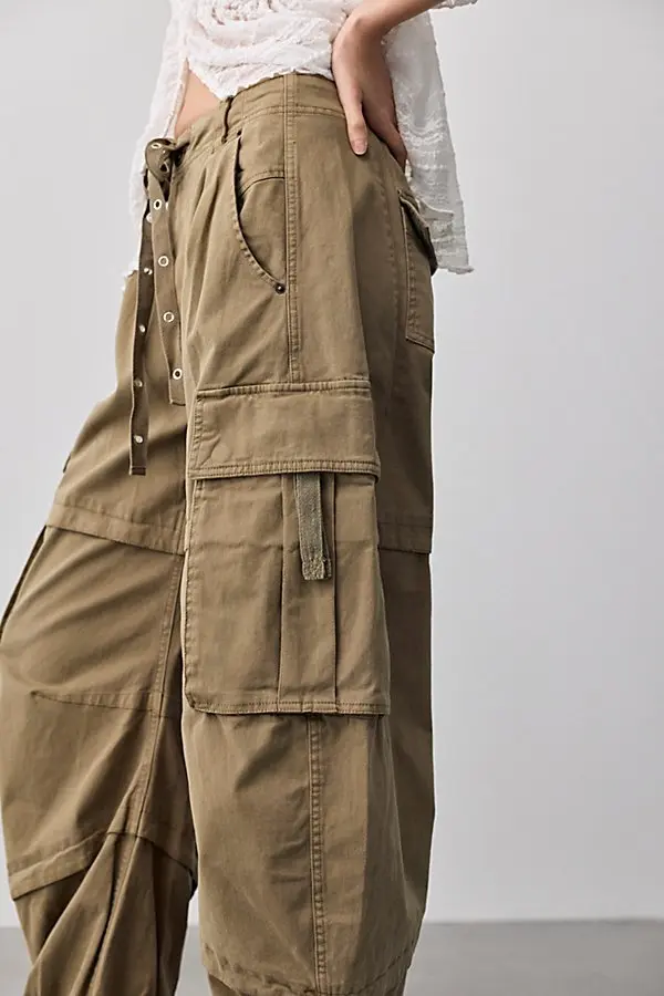 Free People We The Free Reef Curved Twill Cargo Pants