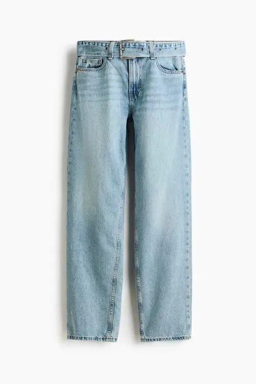 H&m Barrel-leg High-waist Jeans