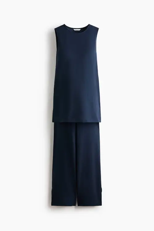 H&m Mama 2-piece Jersey Set - Navy Blue