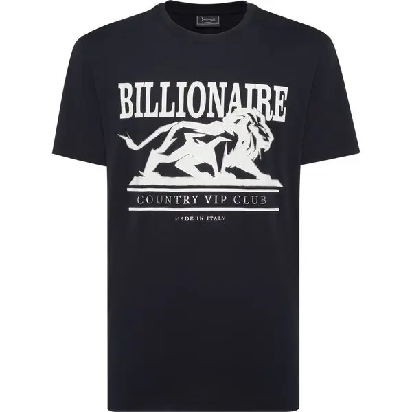 BILLIONAIRE T-shirt Round Neck Ss Lion - Navy