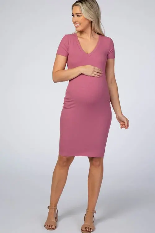 PINKBLUSH Ribbed Dress