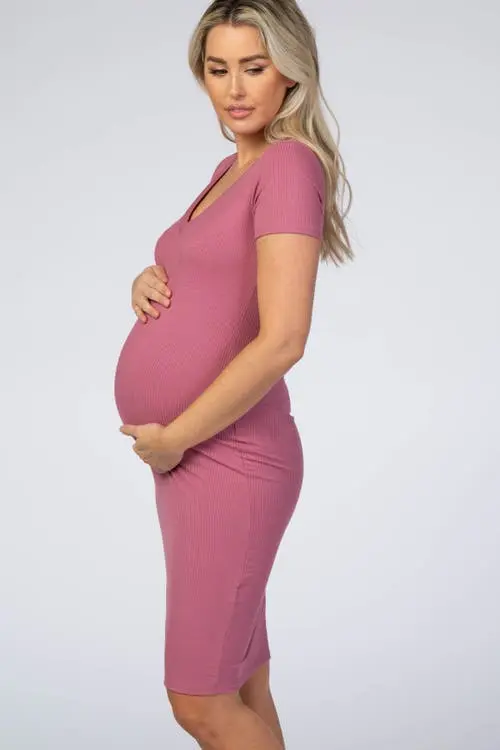 PINKBLUSH Ribbed Dress