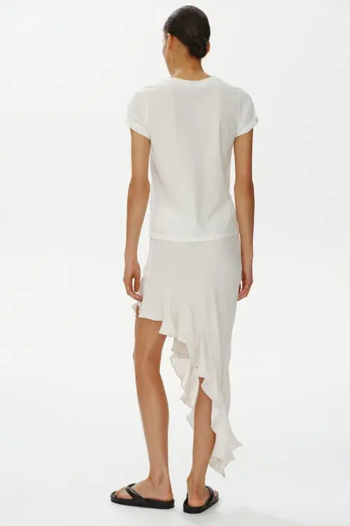 H&m Flounce-trimmed Viscose Skirt