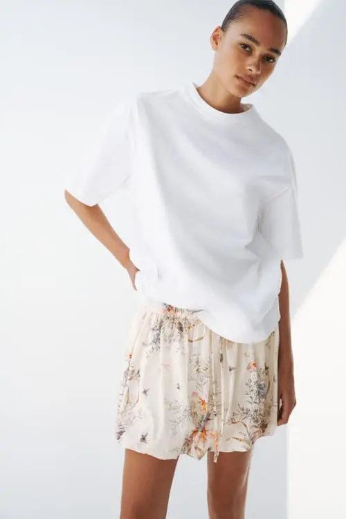 H&m Cotton Balloon Skirt