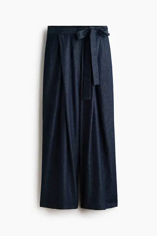 H&m Tie-detail Denim Pants