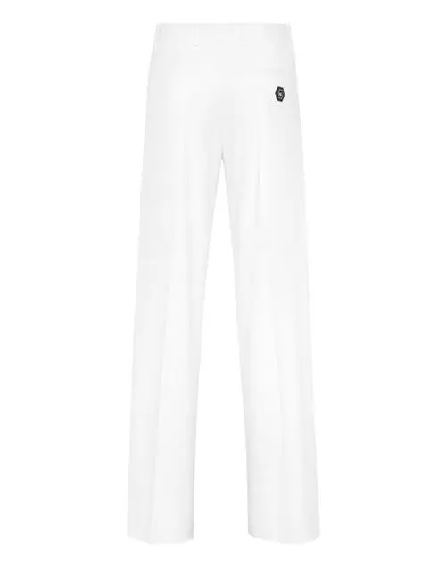 Philipp Plein Wool Wide Leg Trousers
