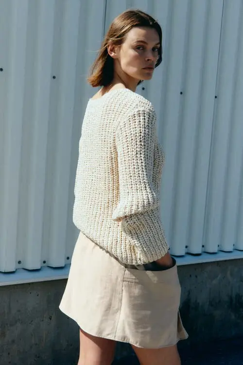 H&m Lyocell-blend Drawstring Skirt