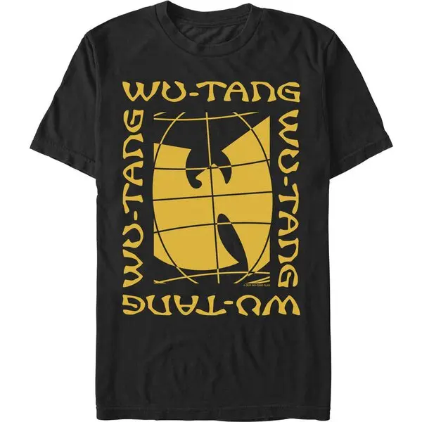 WU-TANG CLAN Framed Globe Logo Short Sleeve Graphic T-shirt