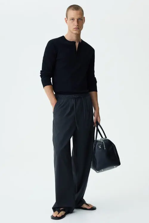 H&m Loose-fit Pants - Dark Gray