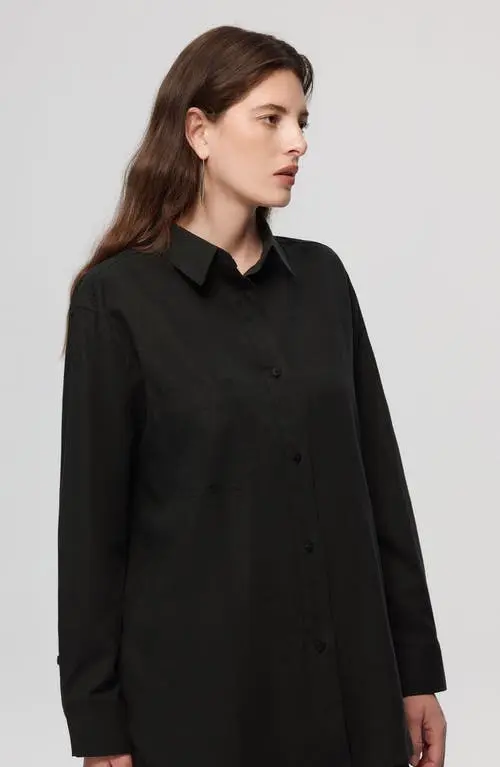 JUANA Lyricist Natural Oversized Shirt - Black
