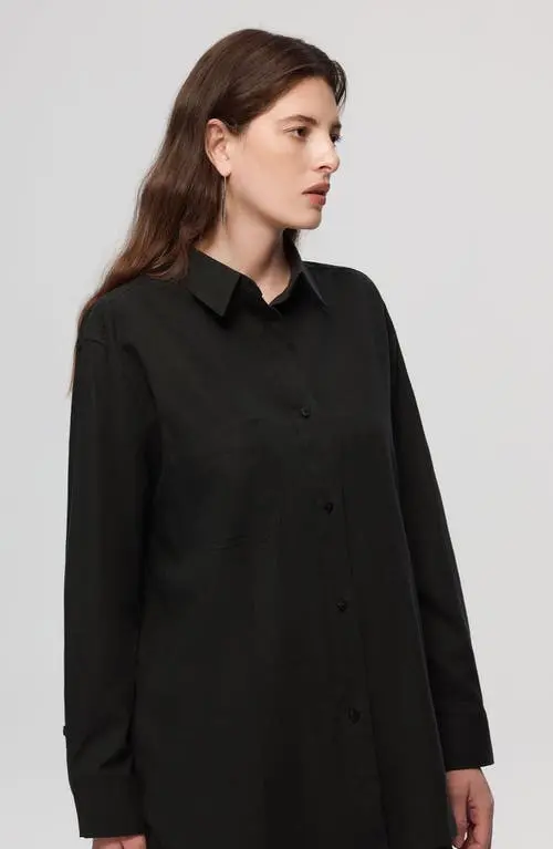 JUANA Lyricist Natural Oversized Shirt - Black