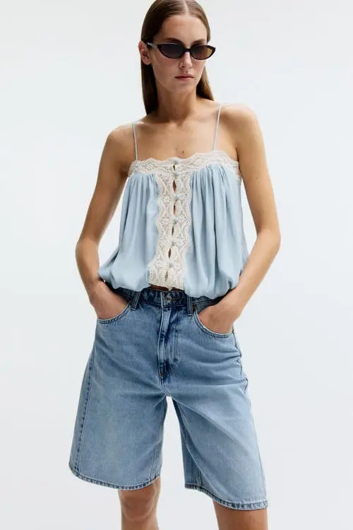 H&m Denim Bermuda Shorts