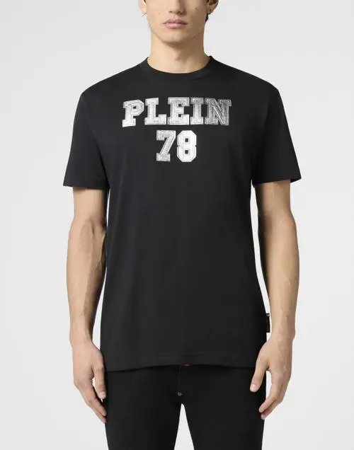 Philipp Plein Round Neck T-shirt College - Black