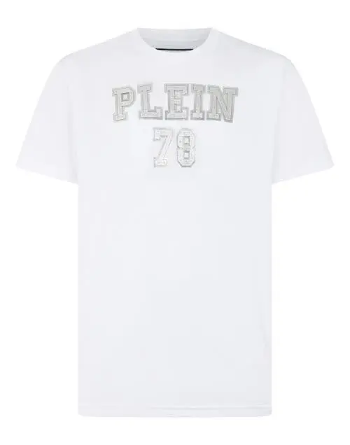 Philipp Plein Round Neck T-shirt College - White