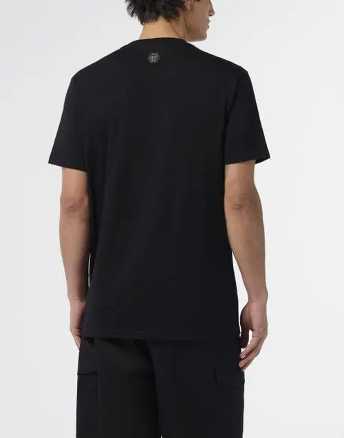 Philipp Plein Round Neck T-shirt Red Skull Skull