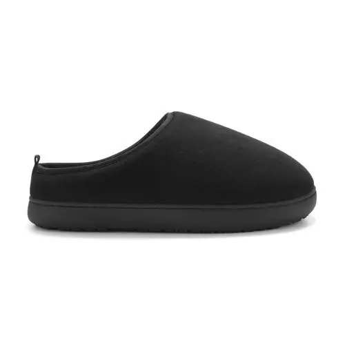 ALPINE NORTH Canmoreinsulated Faux Suede Slippers - Black
