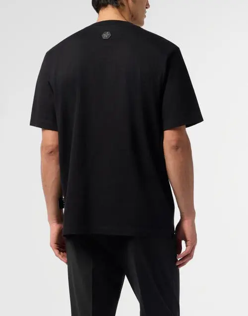 Philipp Plein Round Neck T-shirt Dragon - Black