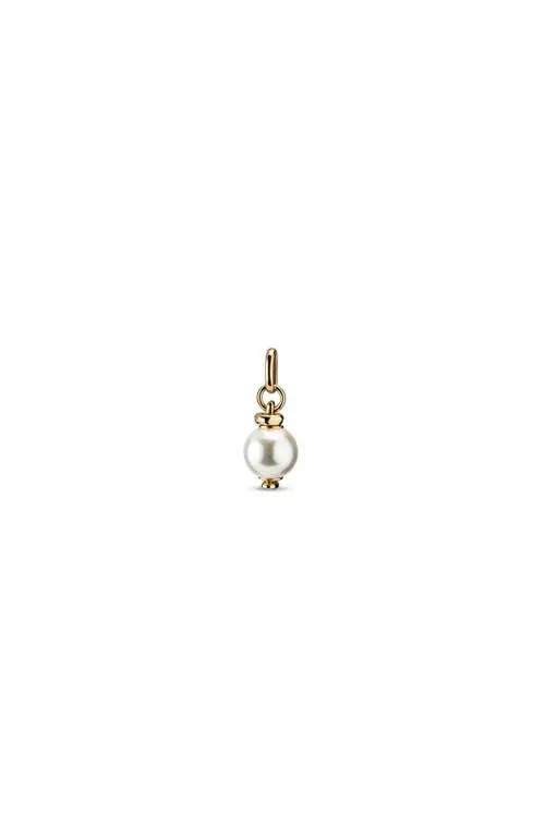 UNODE50 18k -plated Charm With White Pearl - Gold