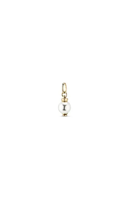 UNODE50 18k -plated Charm With White Pearl