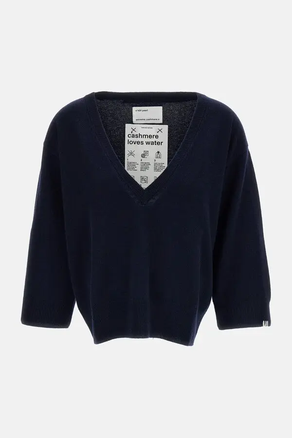 Extreme Cashmere N.491 V-neck Sweater - Blu