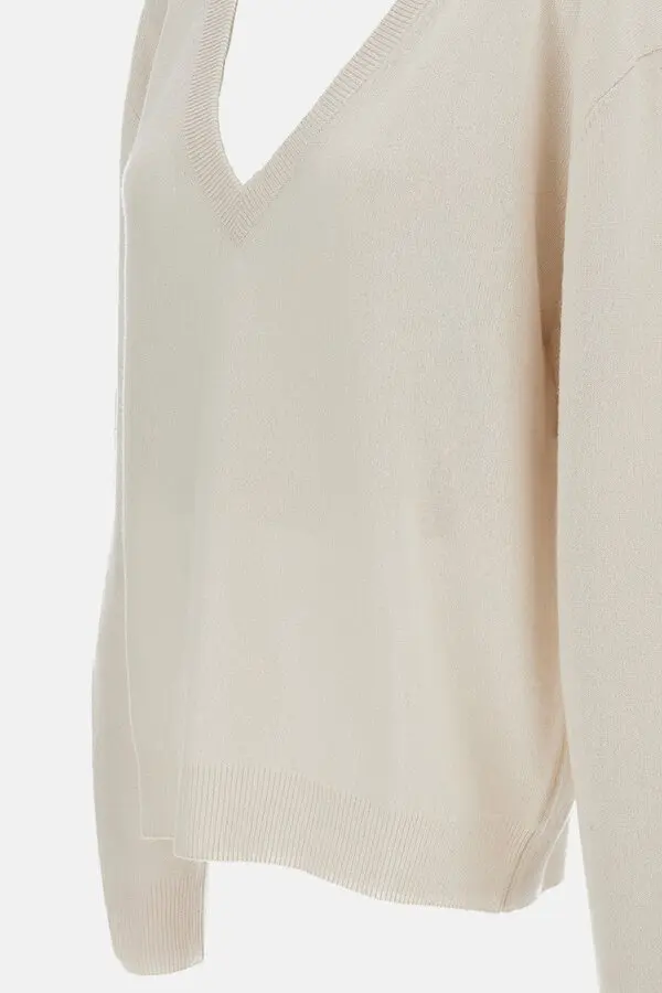 Extreme Cashmere N.492 V-neck Sweater - Beige