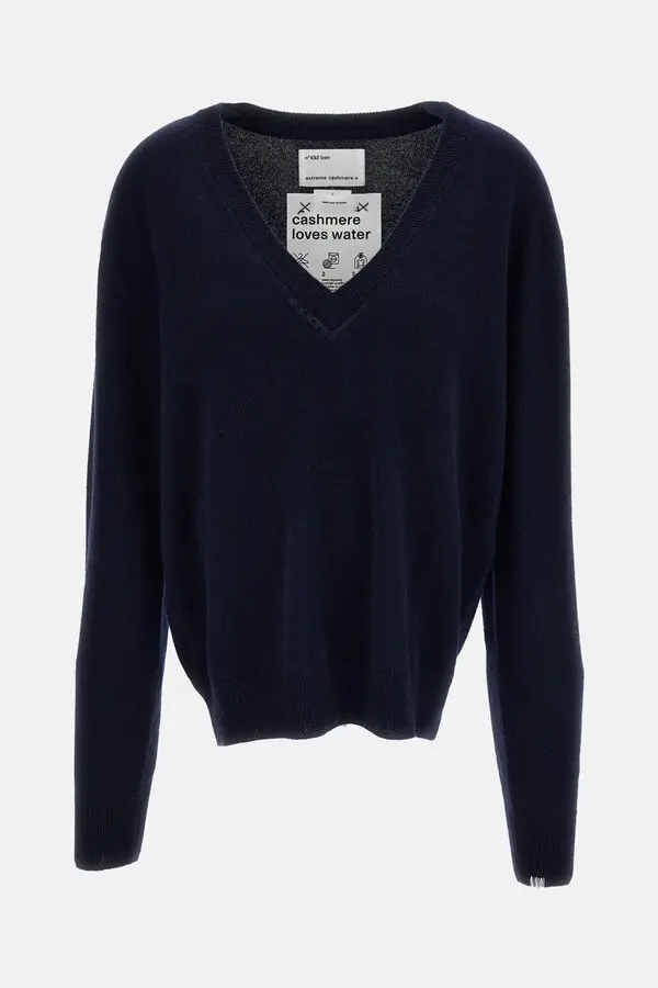 Extreme Cashmere N.492 V-neck Sweater - Blu