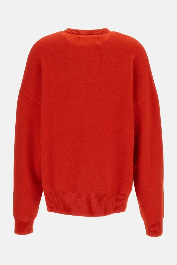 Extreme Cashmere Sweater With Half-zip Neckline - Red