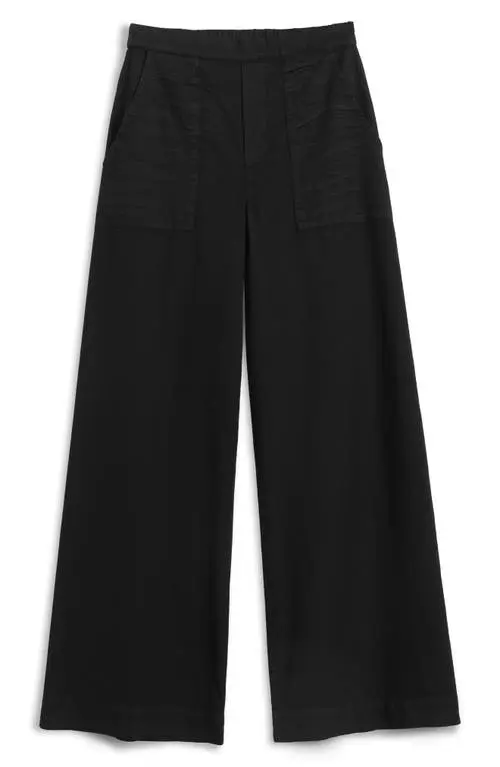 Frank & Eileen Madeline High Waist Wide Leg Jeans - Black Denim