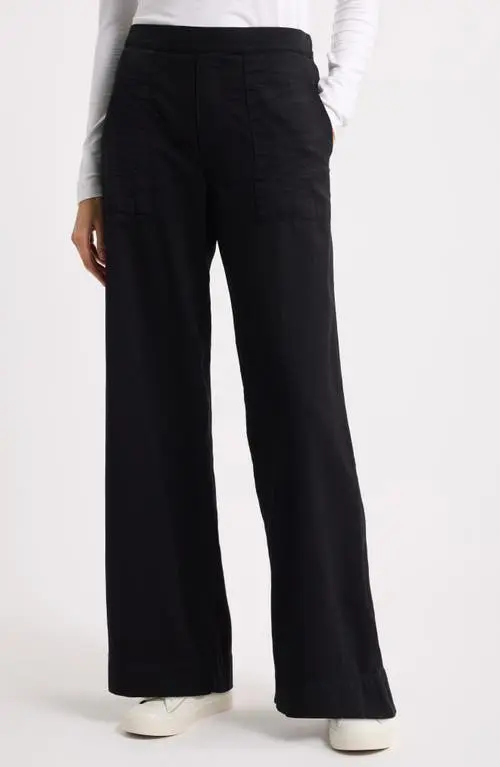 Frank & Eileen Madeline High Waist Wide Leg Jeans - Black Denim
