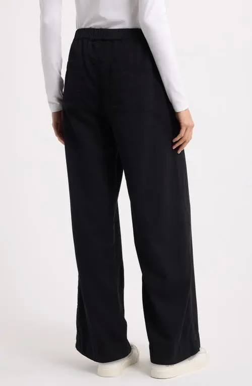 Frank & Eileen Madeline High Waist Wide Leg Jeans - Black Denim