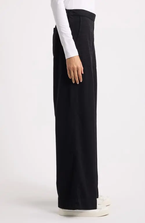 Frank & Eileen Madeline High Waist Wide Leg Jeans - Black Denim