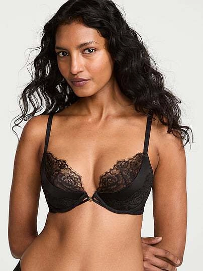 Victoria's Secret Very Sexy Low-cut Push-up Bra - Black