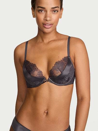 Victoria's Secret Very Sexy Low-cut Push-up Bra - Grey