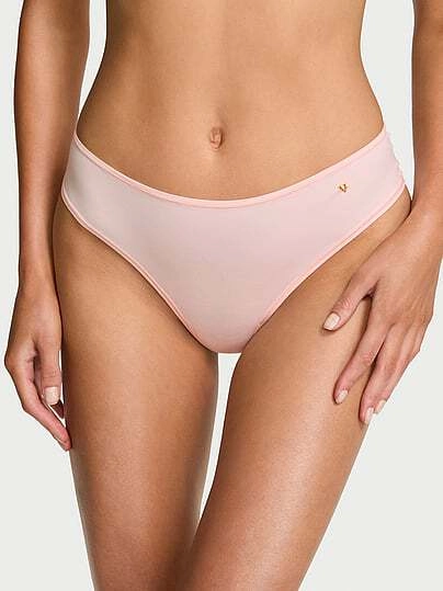 Victoria's Secret Love Cloud Mid-rise Thong Panty - Pink