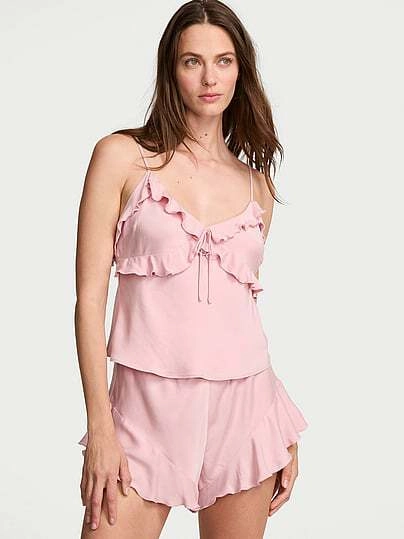Victoria's Secret Dream Angels Modal Flutter Cami & Short Set - Pink