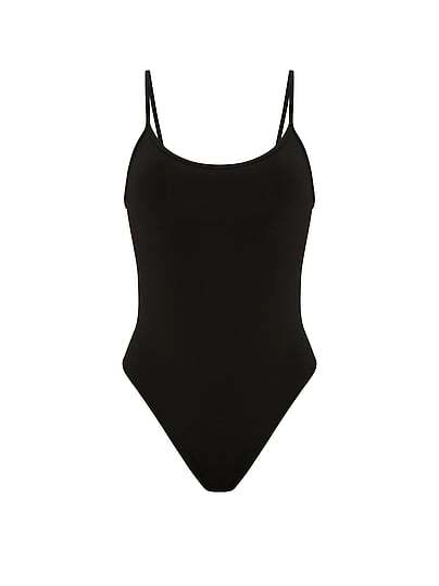 Victoria's Secret Smooth Seamless Tank Bodysuit - Black