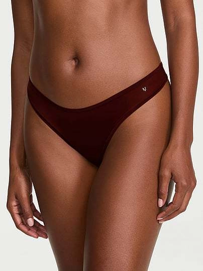 Victoria's Secret Love Cloud High-leg Scoop Thong Panty - Brown