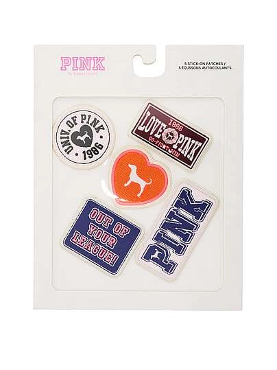 Pink Stick-on Patches - Print