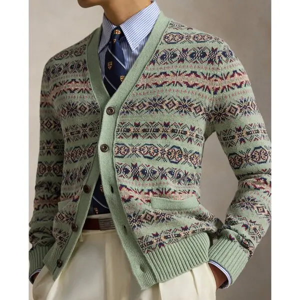 Ralph Lauren Fair Isle V-neck Cardigan