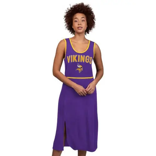 G-III 4HER BY CARL BANKS Minnesota Vikings Center Field Maxi Dress - Purple