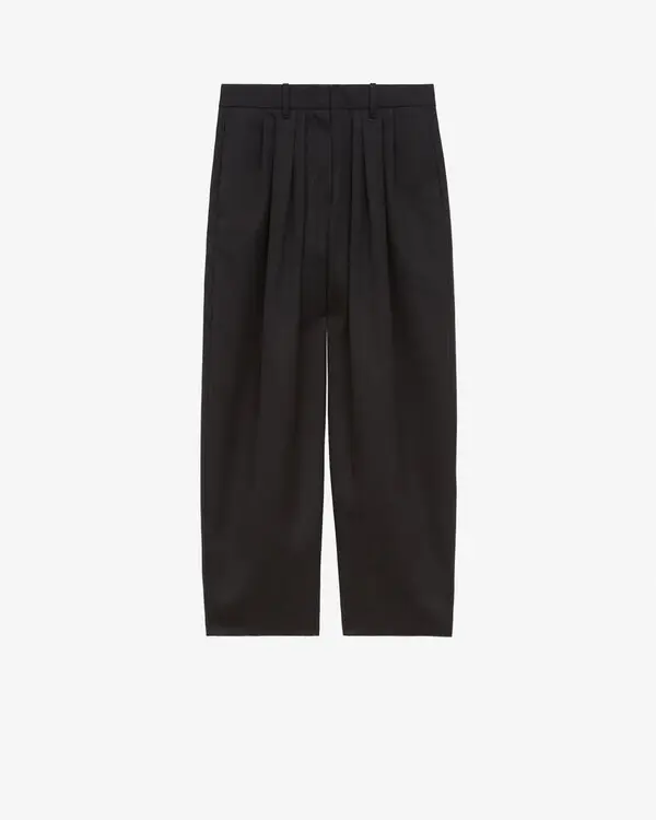 Isabel Marant Étoile Janice Pleated Wool Pants - Black