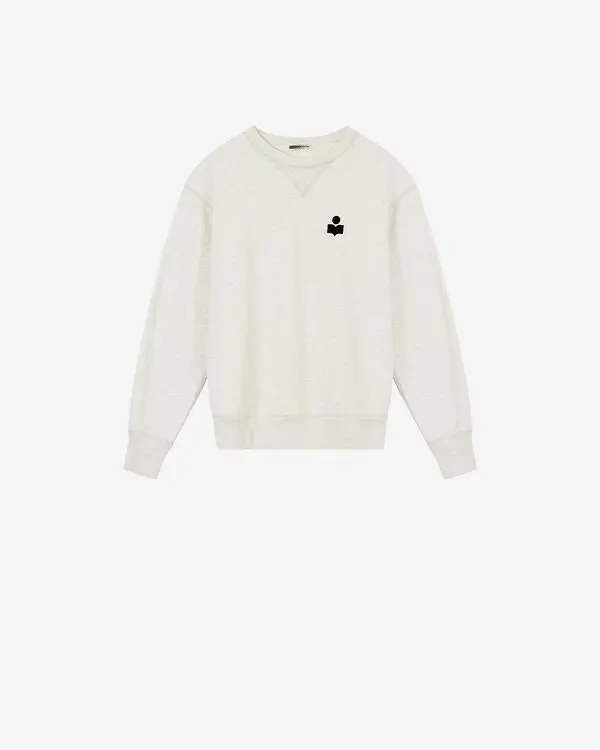 Isabel Marant Étoile Mike' Cotton Crewneck Sweatshirt - Ecru