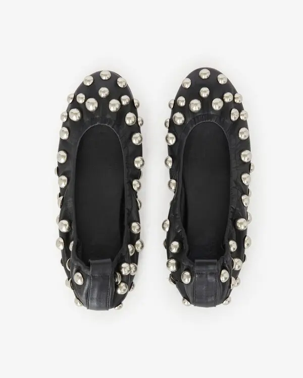 Isabel Marant Étoile Belna Studded Ballet Flats - Black