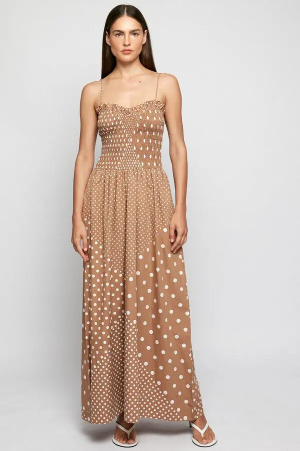 S/W/F BOUTIQUE - INTERNATIONAL Ruffled Bodice Midi - Split Decision