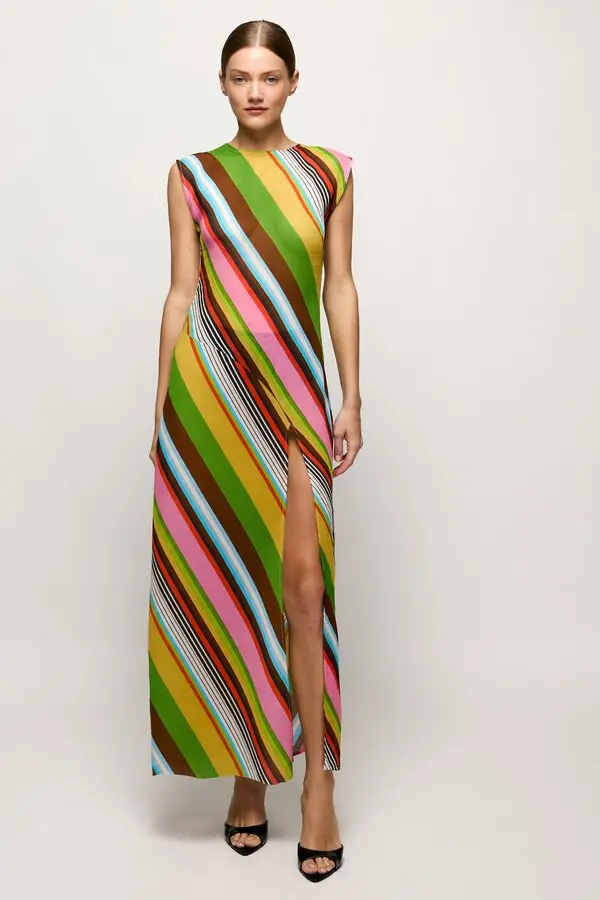 S/W/F BOUTIQUE - INTERNATIONAL Cap Sleeve Midi - La Fiesta