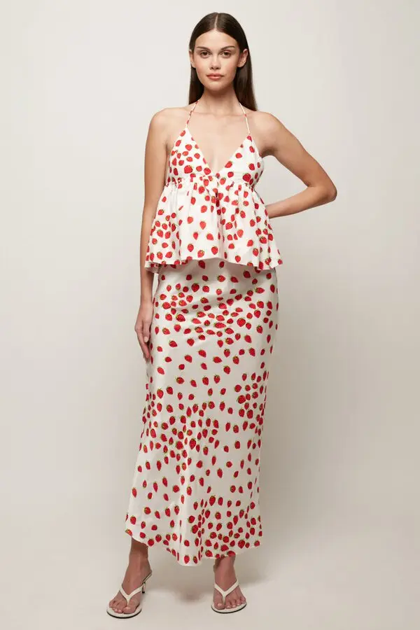 SWF Satin Bias Midi - Strawlette