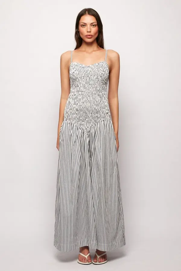 SWF Smocked Bodice Maxi Dress