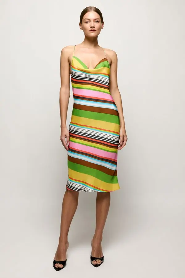 SWF Cowl Neck Slip Midi Dress